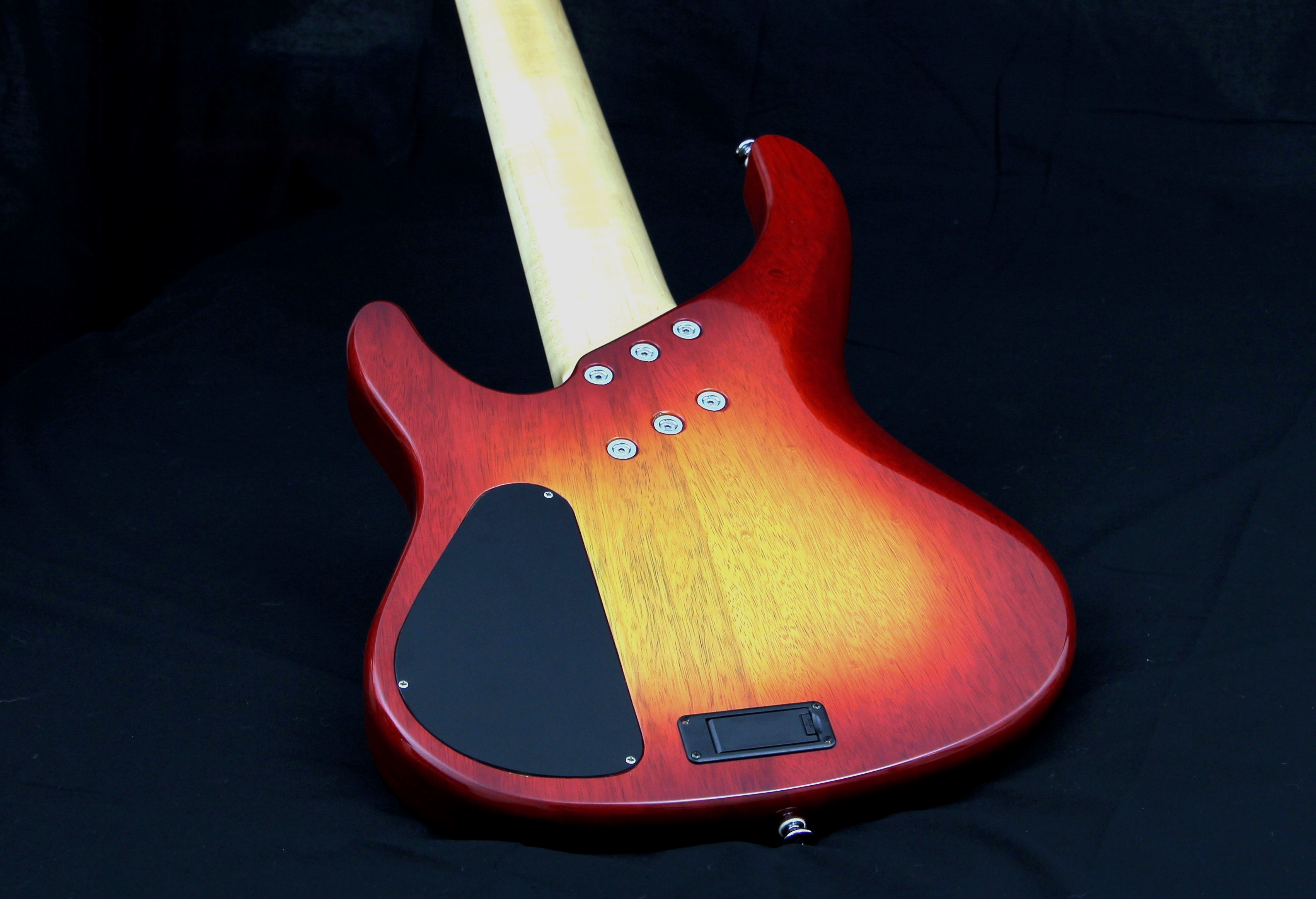 6 String Bass Red Burst - GV Custom Instruments